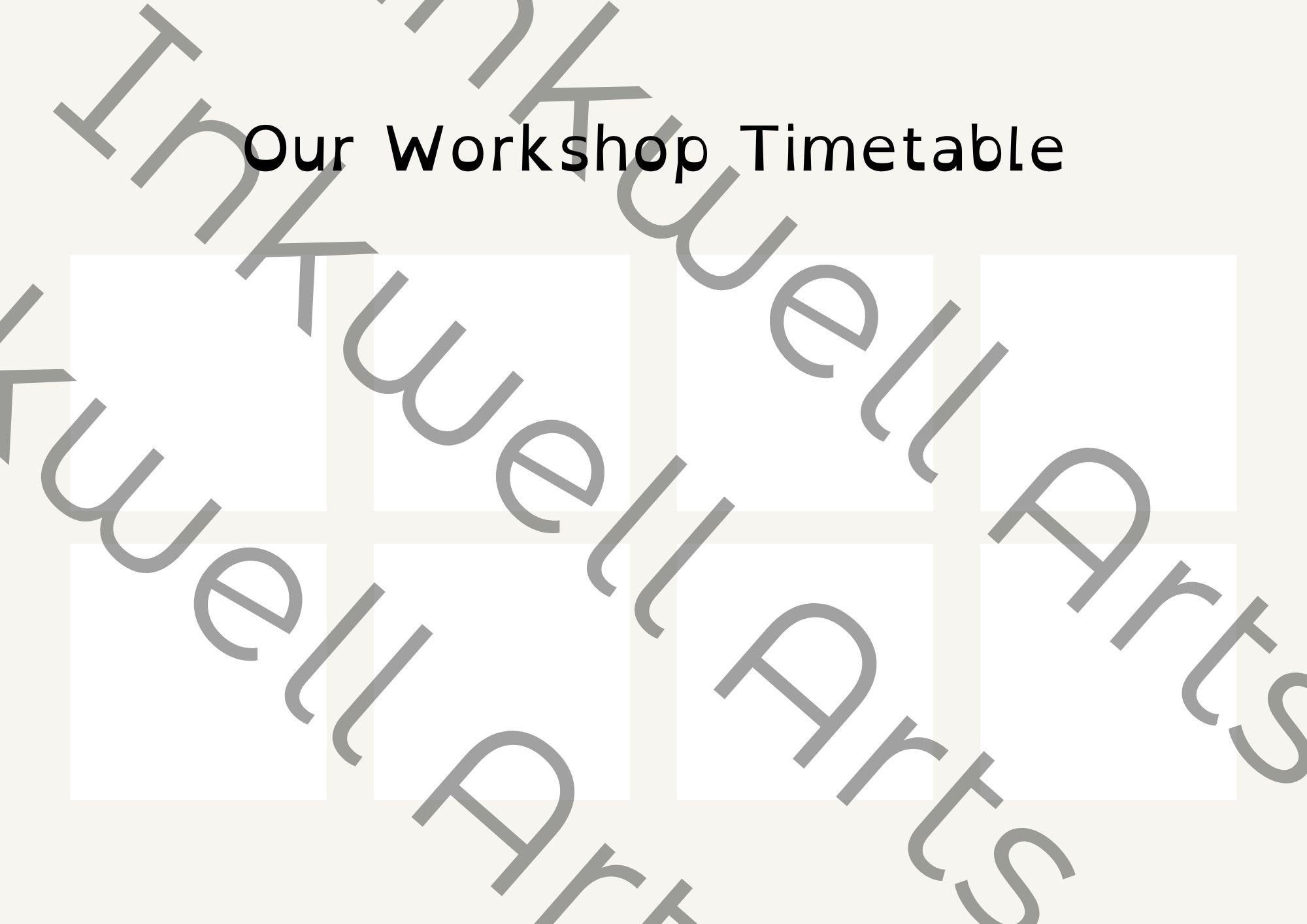 Visual Timetable Cards for Expressive Arts Facilitators Arts Workshops ...