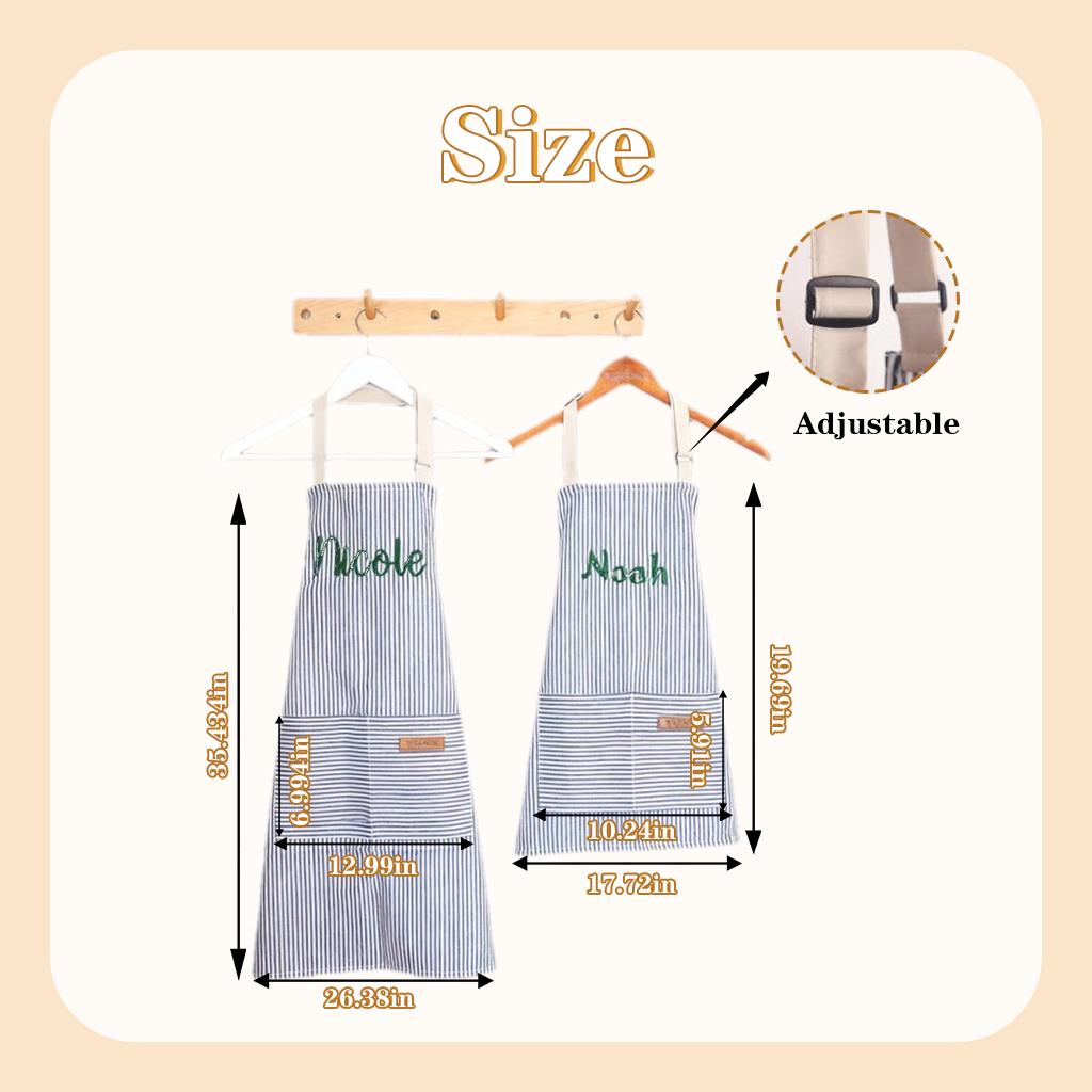 Custom Embroidered Apron With Name – Personalized Cooking & Baking Gift ...