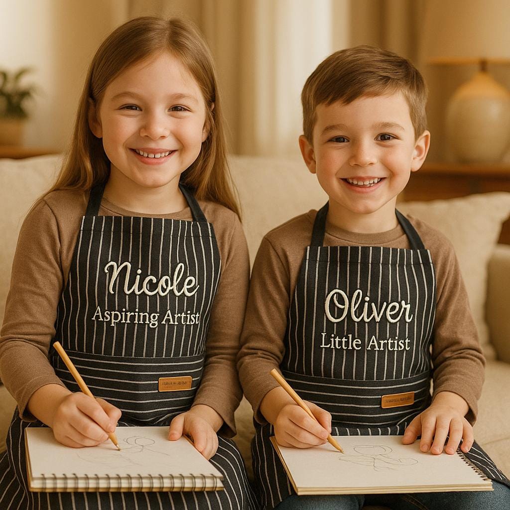 Custom Embroidered Apron With Name – Personalized Cooking & Baking Gift ...