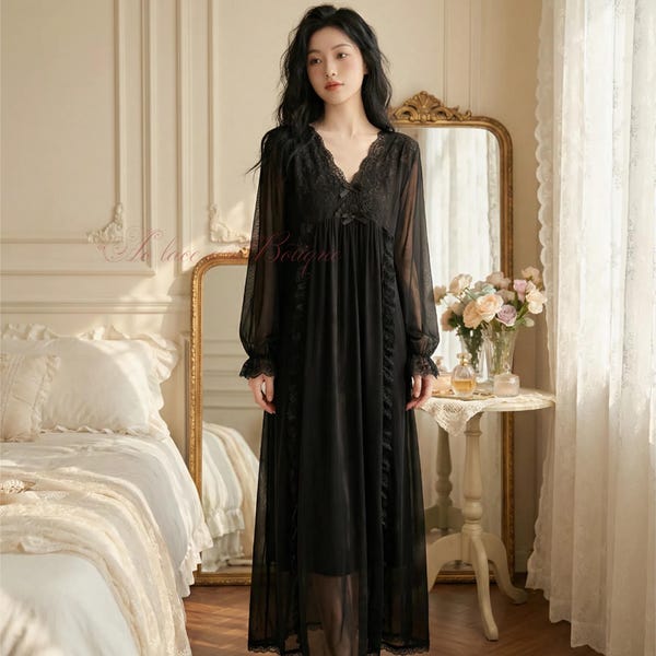 Sheer Sleepwear - Etsy UK