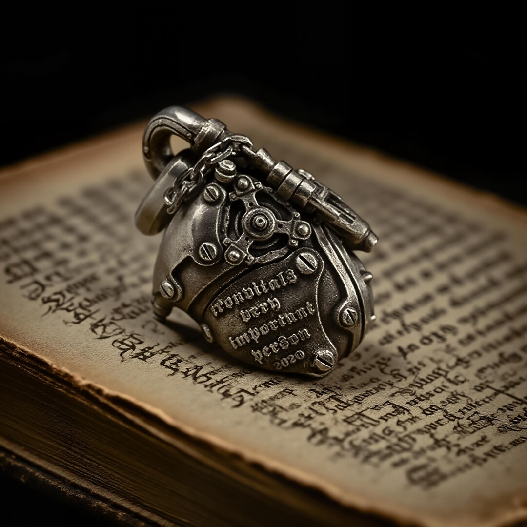 Unique Engine-shaped Pendant Necklace With Opening and Closing Design ...