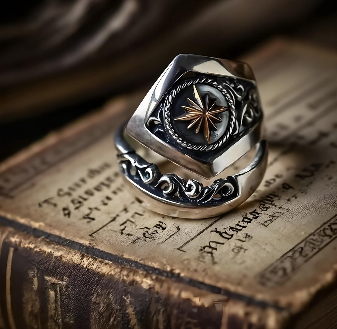 Gothic Knight Ring: Adjustable Motorcycle Rider Jewelry - Etsy