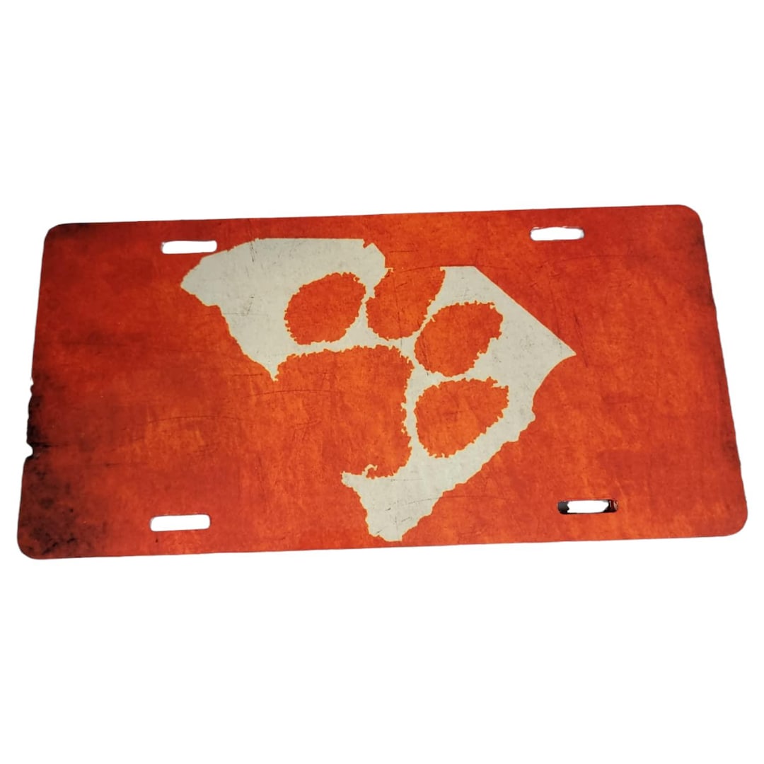 Clemson Front License Plate - Etsy