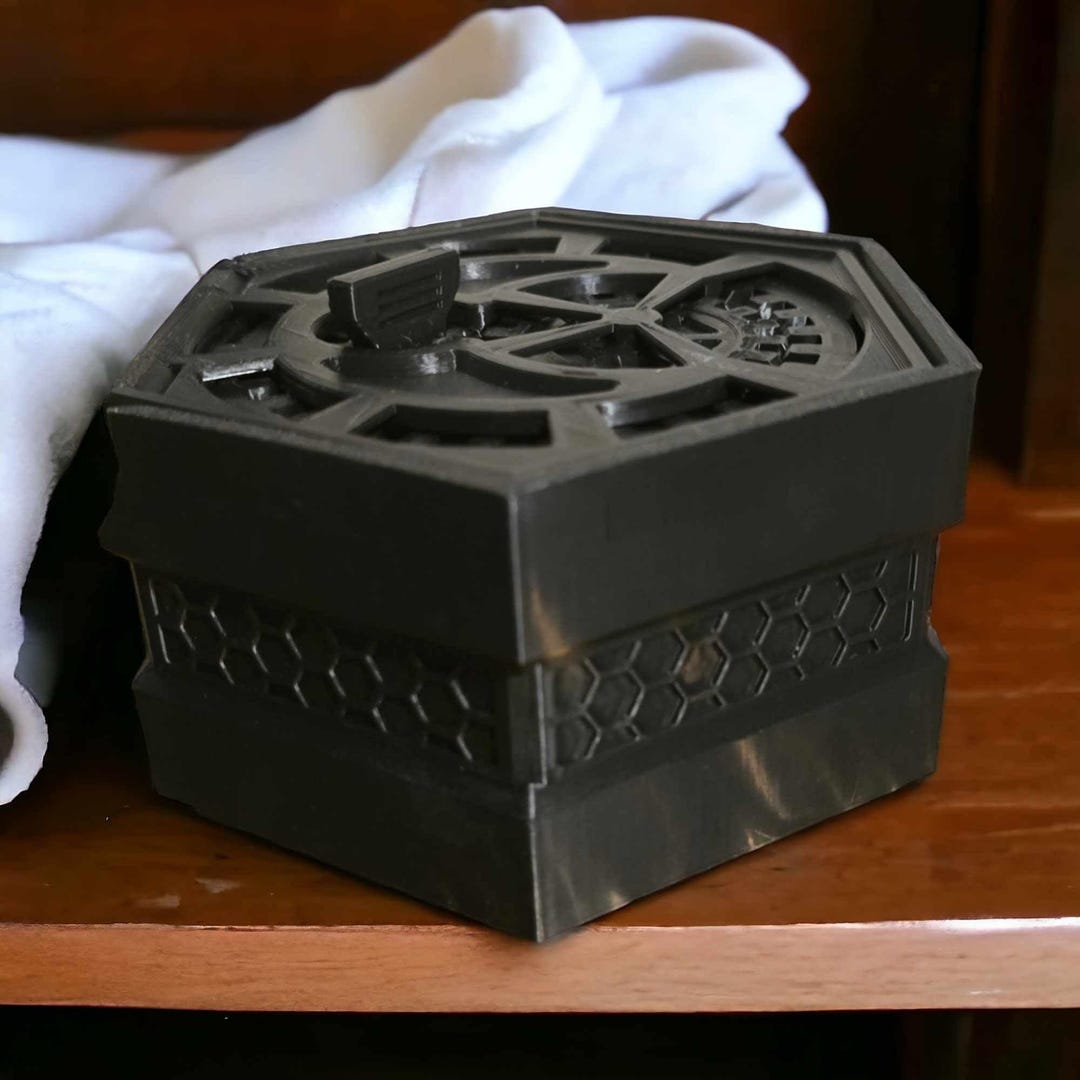 Hexagonal Shaped Black Plastic Lock Box - Etsy