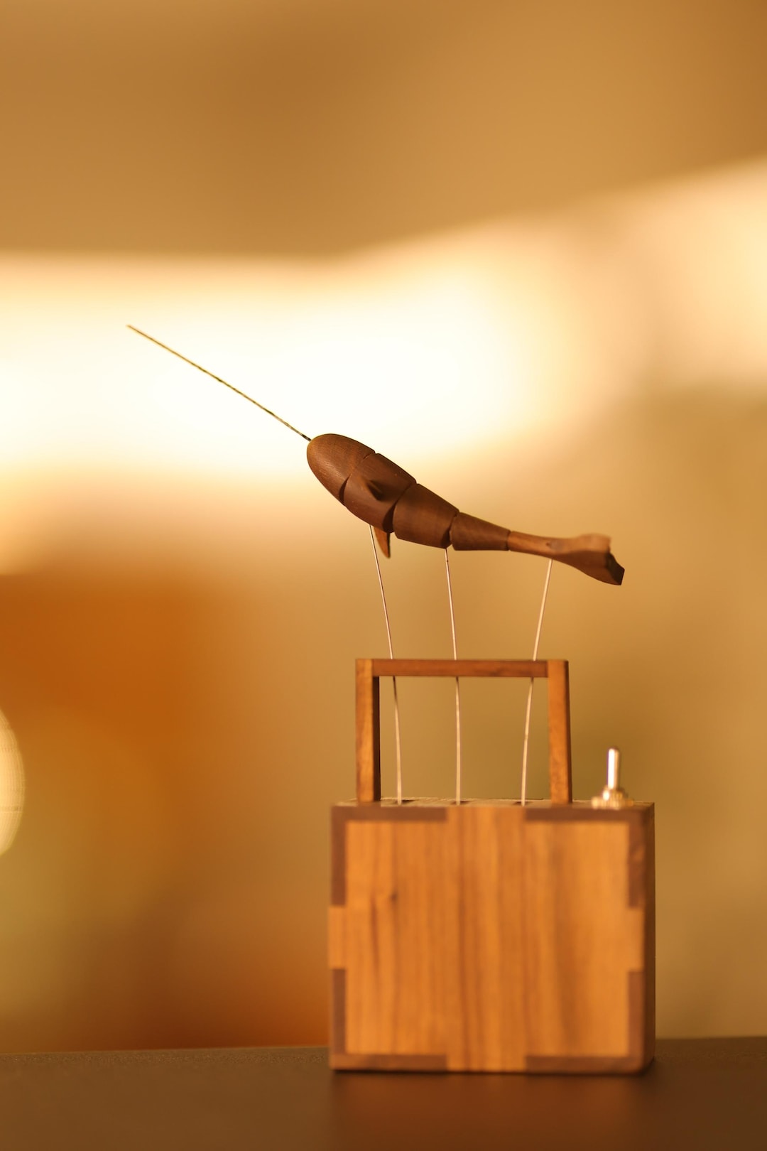 Wooden Whale Automata Sculpture | Handmade Ocean Kinetic Art | Moving ...