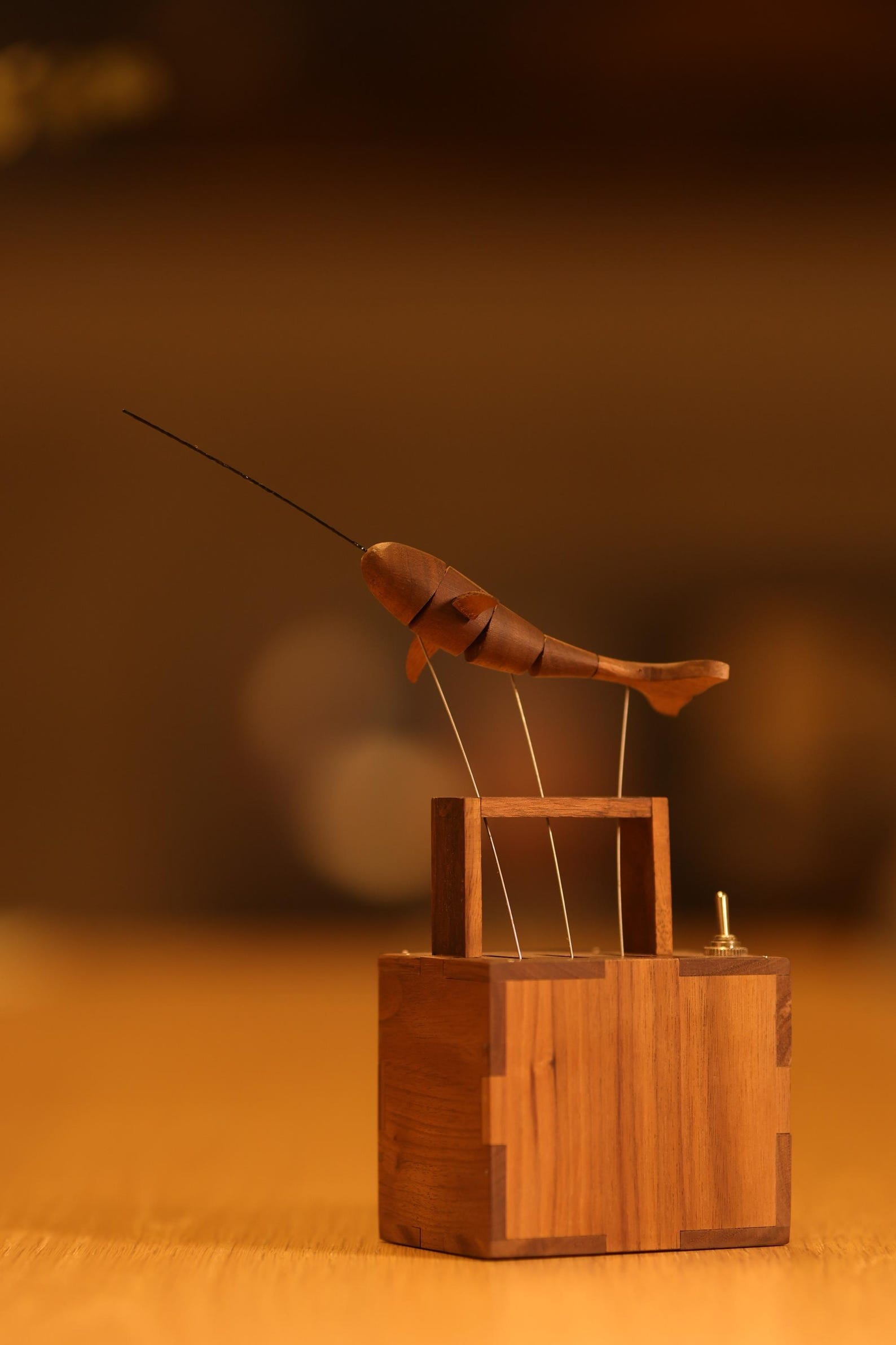 Wooden Whale Automata Sculpture | Handmade Ocean Kinetic Art | Moving ...