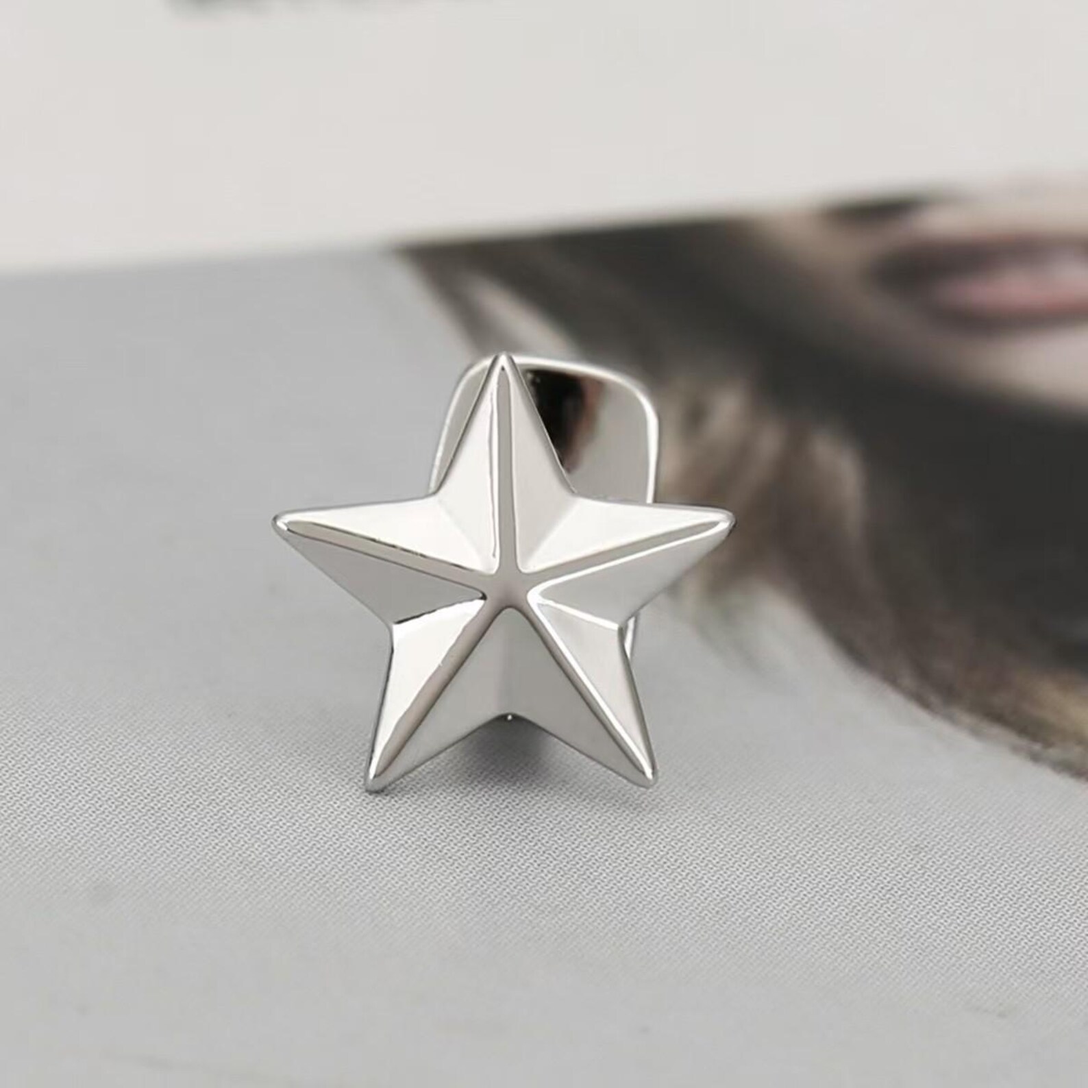 Two-tone Star Tooth Cap: Silver & Gold Orthodontic Charm - Etsy