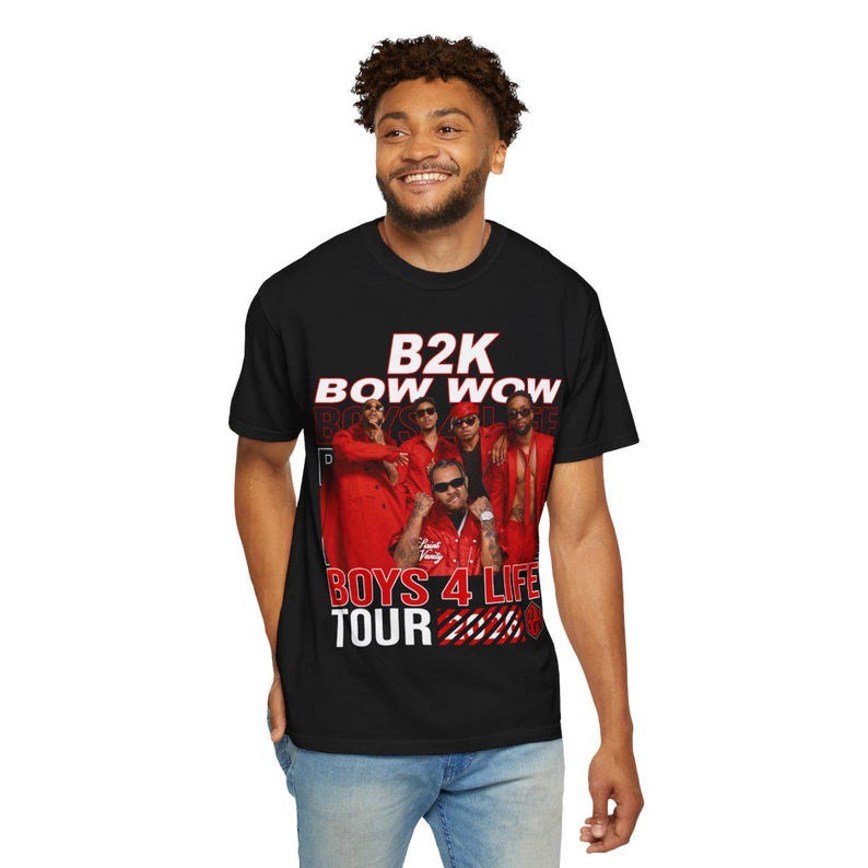B2K Bow Wow Boys4life Tour PNG File : B2K Concert 2026 Tshirt Design ...