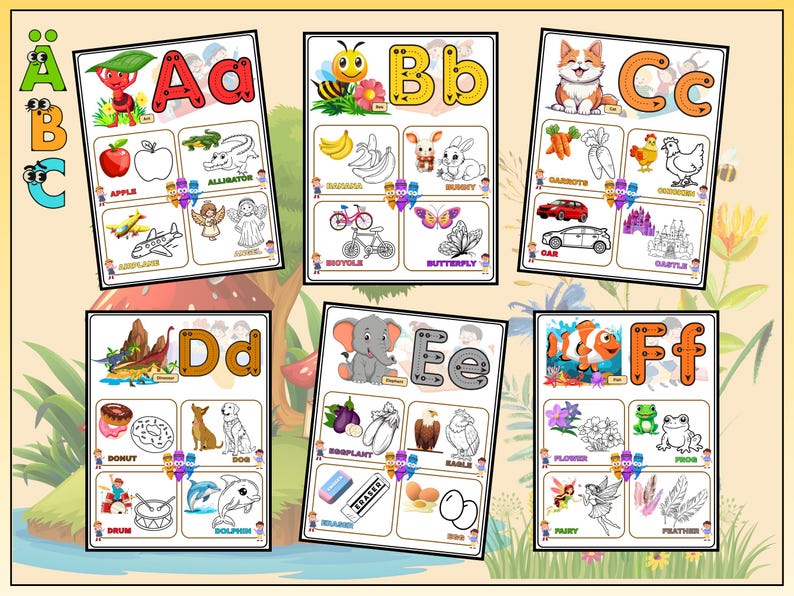 Learn ABC and Color With Me: A-Z Alphabet Tracing and Coloring Pages ...