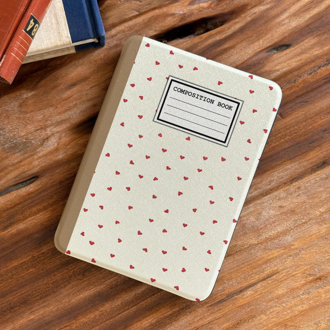 Vintage Heart Kobo Clara Colour Case 2025 Clear Back With Strap Cute ...