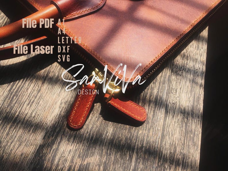 Leather Laptop Bag Pattern, PDF, DXF, SVG (digital File) - Etsy Canada