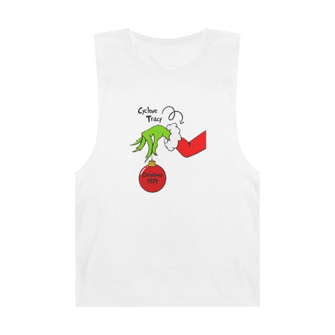 Cyclone Tracy 50th Anniversary Mens Tank | Grinch Christmas Edition ...