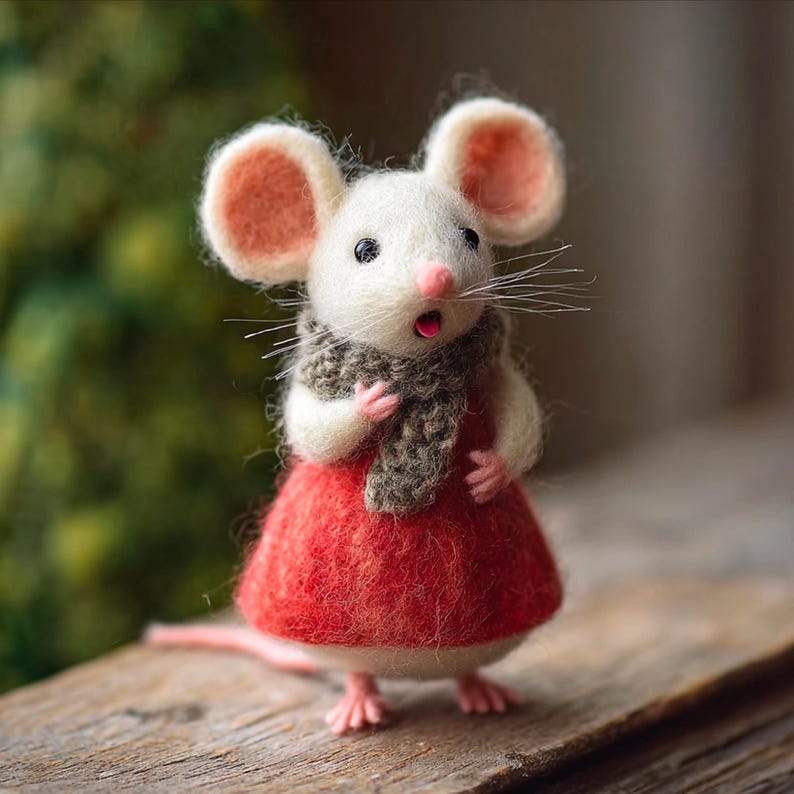Handmade 3D Felt Christmas Decorations Adorable Animal Felt Ornaments ...