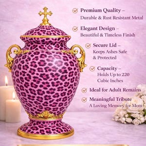 Large Cremation Urn for Ashes: Memorial Urn, 10-inches - Etsy