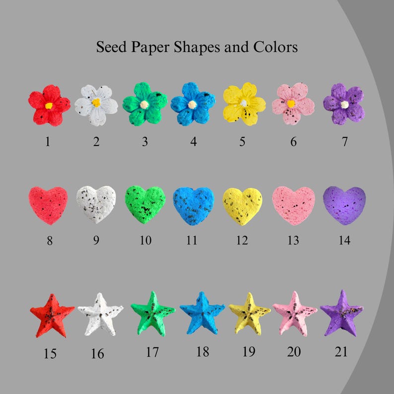 Personalized Seed Paper Cards – Eco Friendly Custom Plantable Favors ...