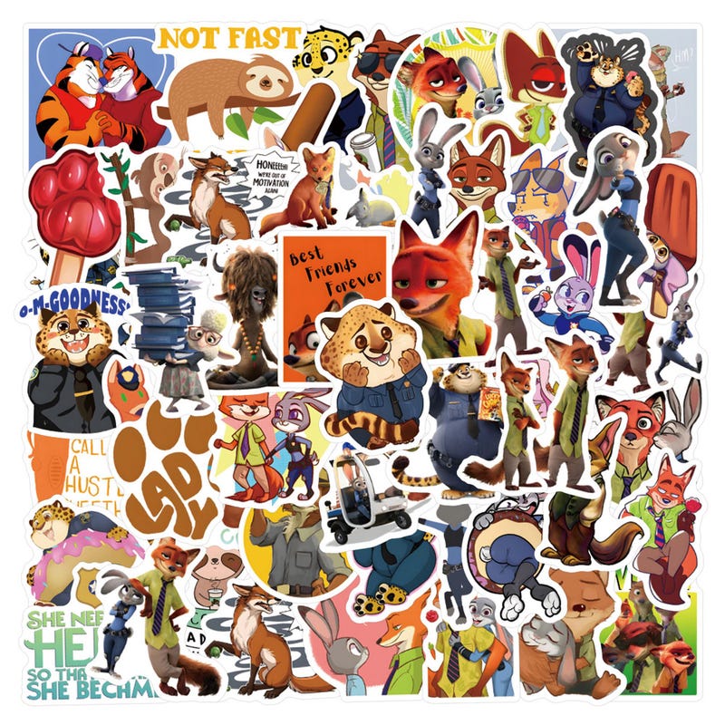 Zootopia Stickers - Etsy