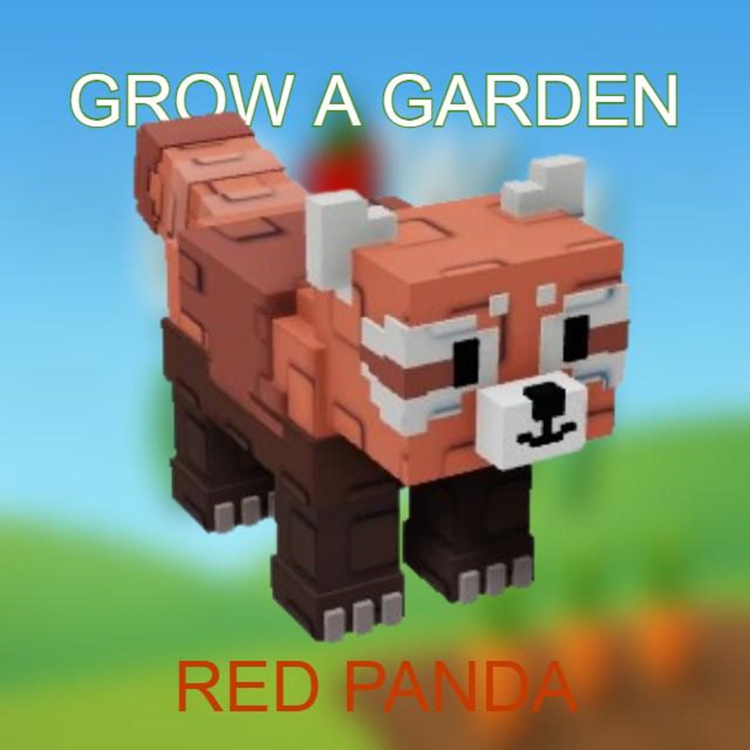 Grow A Garden Red Panda Pet - Etsy