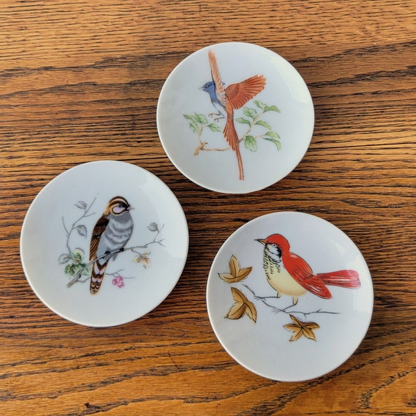 Three Bird Plates - Etsy