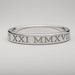 Personal Numeral Ring Solid 10K Gold Roman Numerals - Etsy