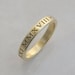 Personal Numeral Ring, Solid 10K Gold, Roman Numerals, Personalized ...
