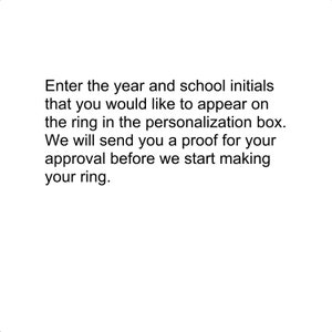 Custom Graduation Band 14kt Solid Yellow Gold or White Gold, Stackable ...