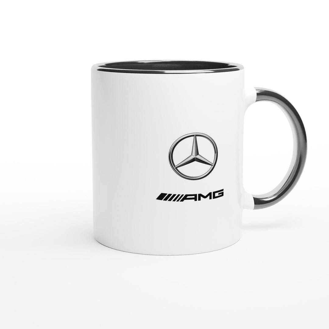 Mercedes-amg Logo Mug | Black & White Performance Design | Car ...