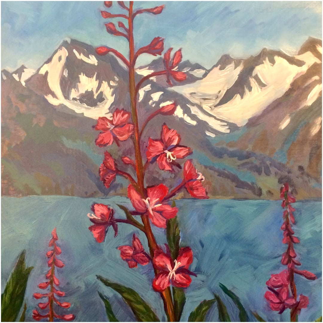 Fireweed on Turnagain Arm Alaska Art Print Wall Art by Amanda Faith ...