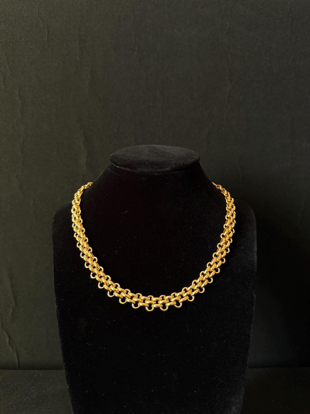 Royal Link Gold Necklace – 18K Recycled Gold Plated – Élyor Paris - Etsy