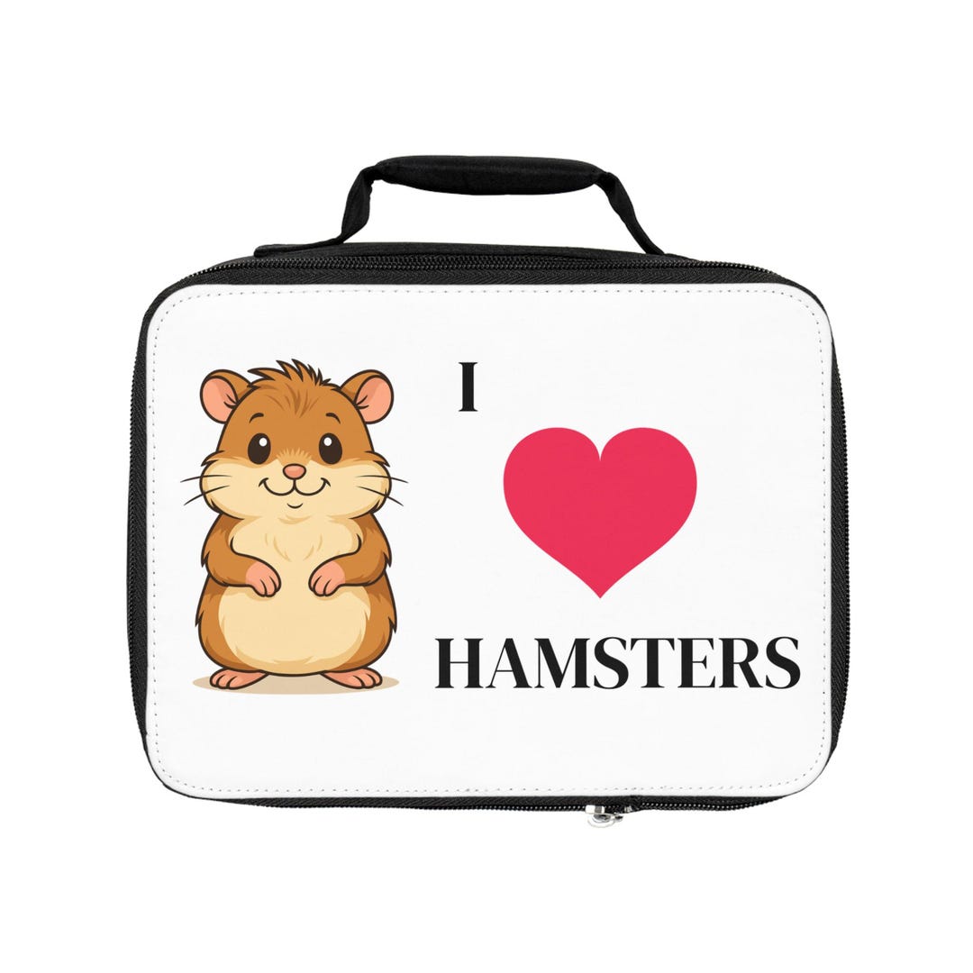 Hamster Lunch Bag: "i Love Hamsters" Design, Insulated - Etsy