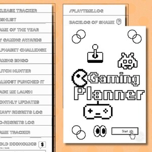 Gaming Planner Retro Theme FOR A5 PRINTING - Etsy