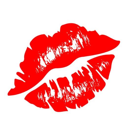Kiss Lips Clipart: Valentine's, Wedding Design (PNG) - Etsy