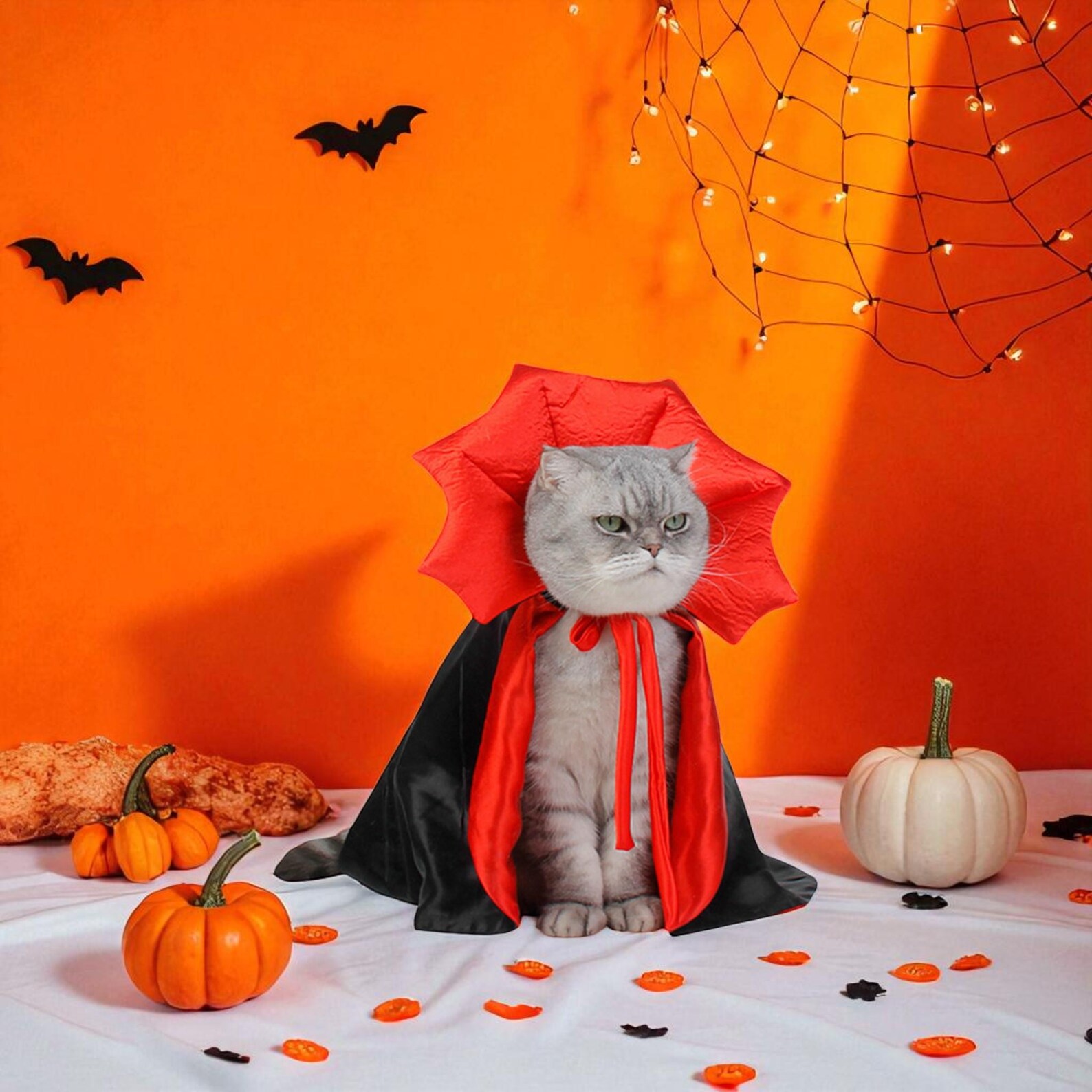 Kawaii Vampire Pet Costume: Cosplay Cloak for Small Dogs & Cats - Etsy