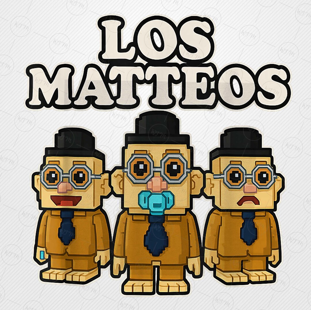 Los Matteos - Funny Mateo Italian Brainrot Kids Gaming Meme PNG Digital ...