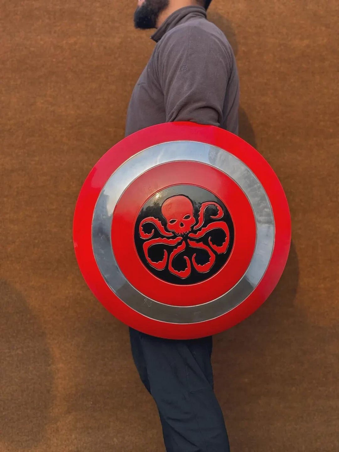 Round Shield Prop Replica, 22" LARP Shield, Fantasy Shield, Medieval ...