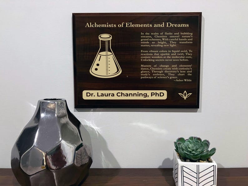 Alchemists of Elements and Dreams - a Chemist Personalized Gift for ...
