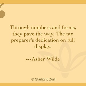 Tax Preparer Gift Plaque | Personalized Poem for Enrolled Agents ...