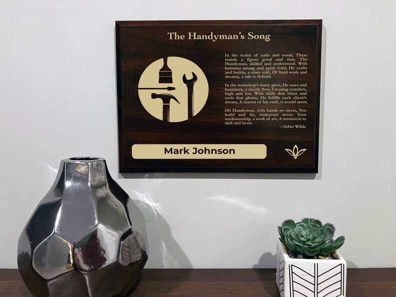 The Handyman's Song - a Personalized Gift for Fixing Everything When ...