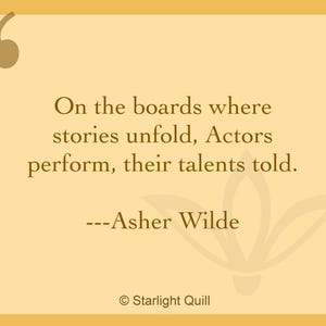 Actors Gift Plaque | Personalized Poem for Dramatic Theater ...