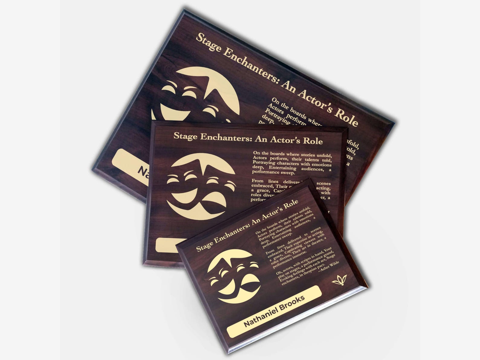 Actors Gift Plaque | Personalized Poem for Dramatic Theater ...