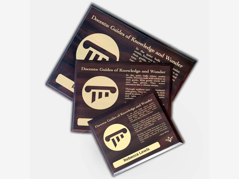Guides of Knowledge and Wonder - a Docent Personalized Gift for ...