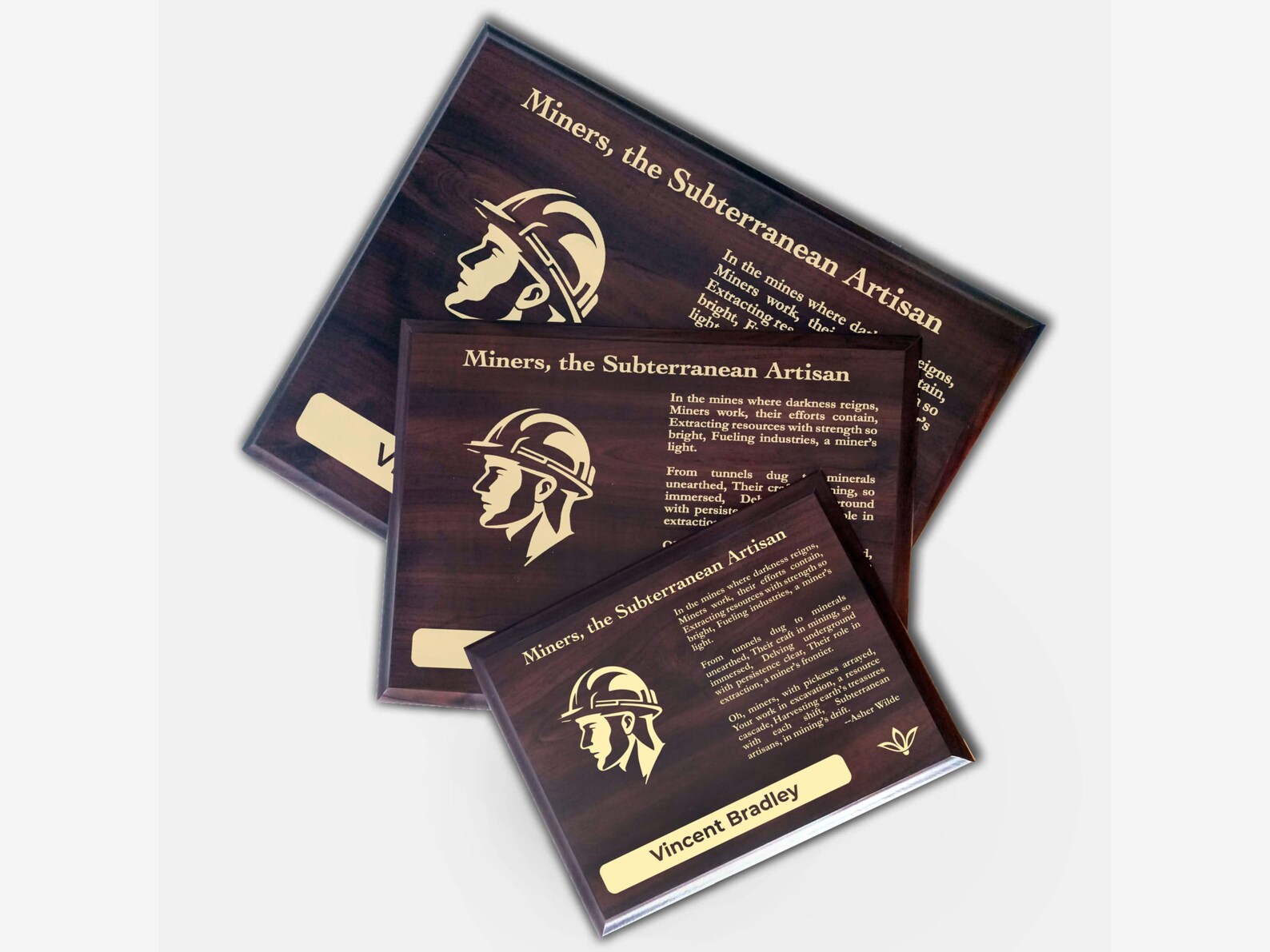 Miner Gift Plaque | Personalized Poem for Underground Resource ...