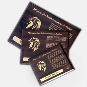 Miner Gift Plaque | Personalized Poem for Underground Resource ...