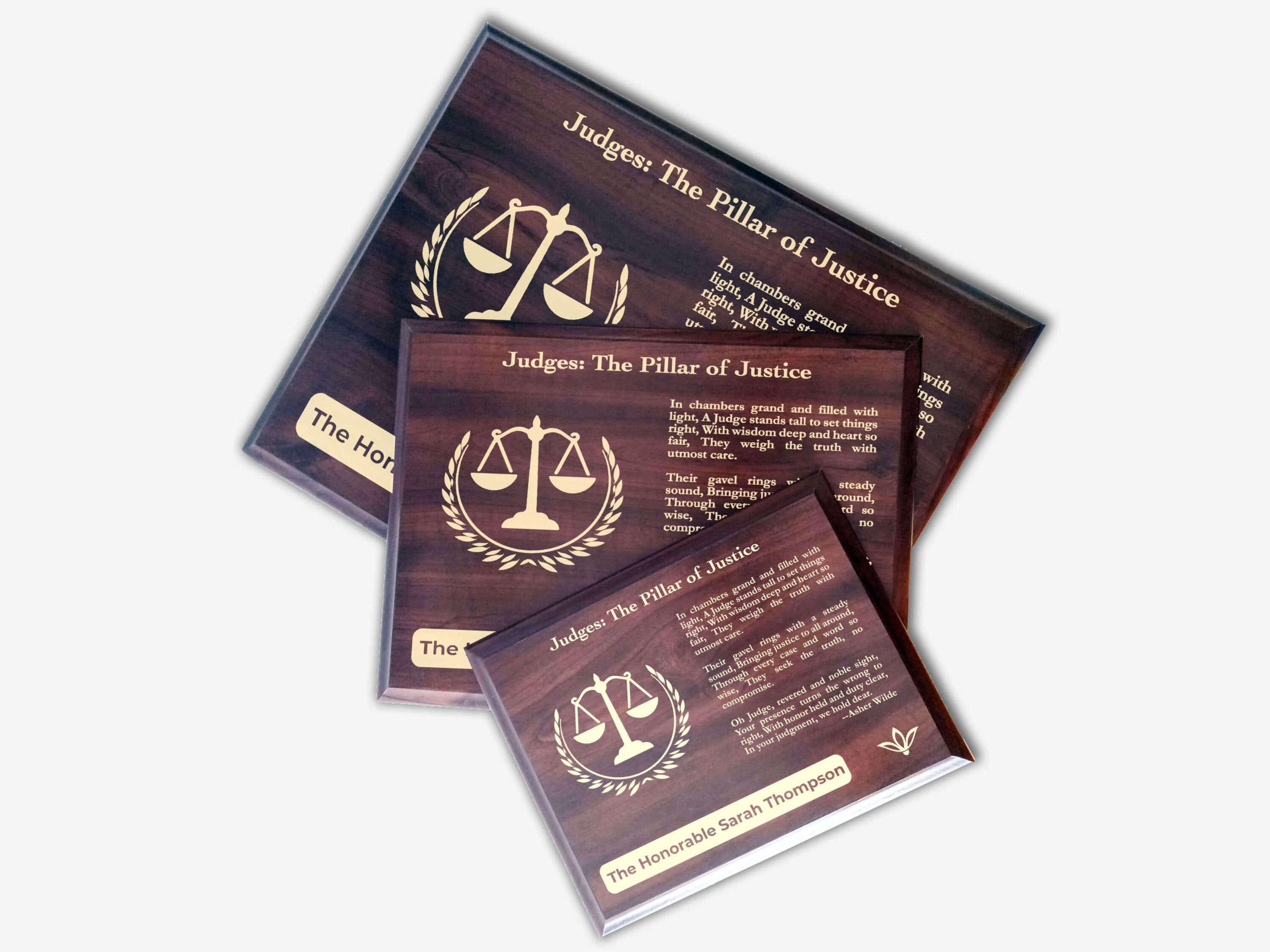 Judge Gift Plaque | Personalized Poem for Legal Verdicts | Judicial ...