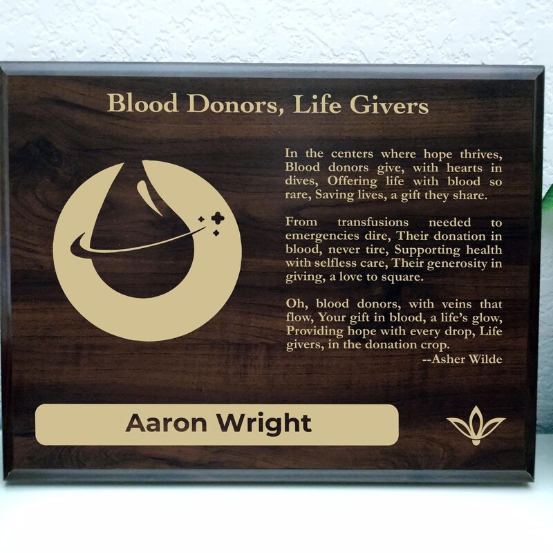 Donation Plaque - Etsy