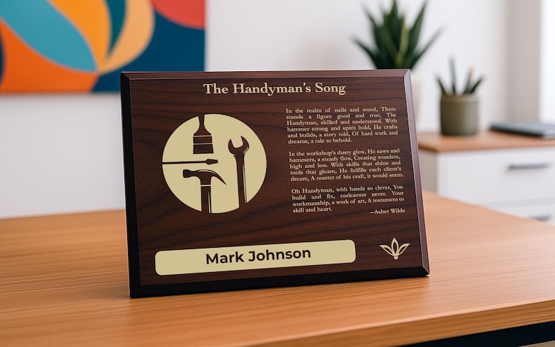 The Handyman's Song - a Personalized Gift for Fixing Everything When ...