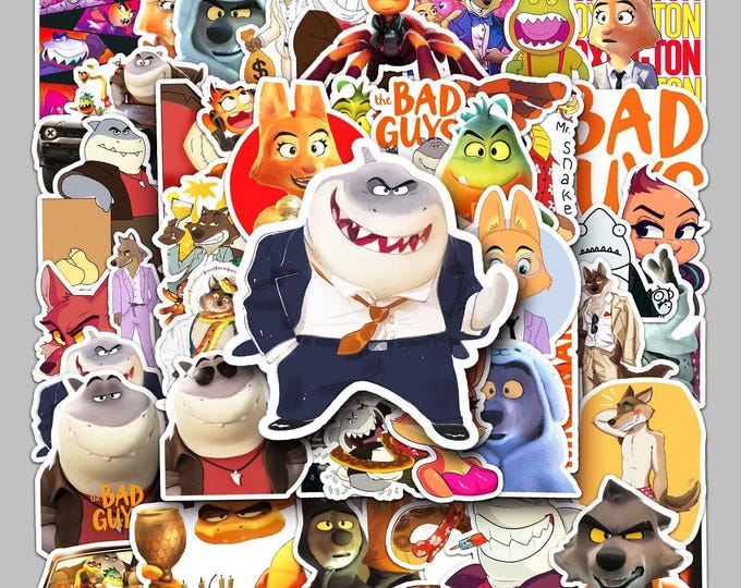 The Bad Guys Stickers - Etsy Canada