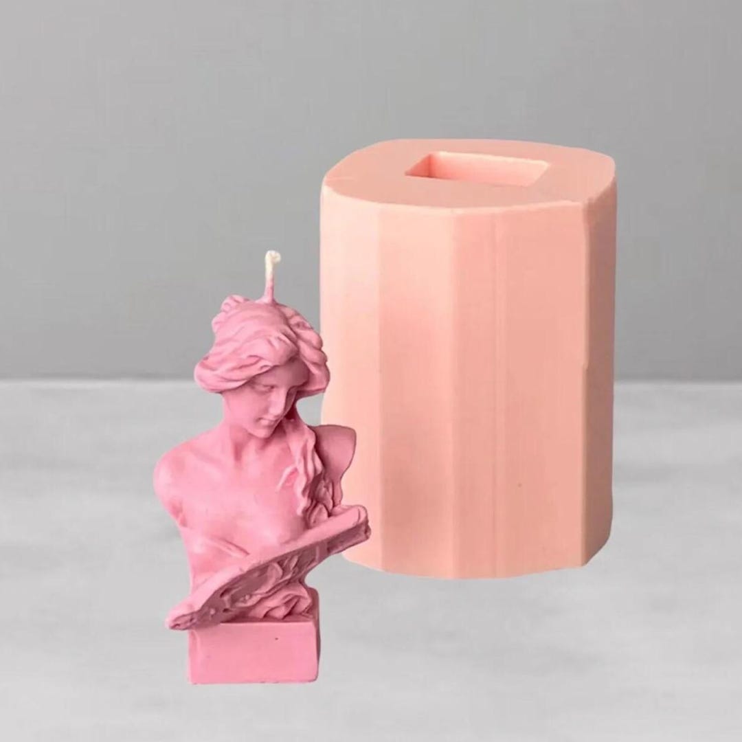 Handmade 3D Candle Mold Female 16cm (6.3") Tall,music Girl Mold,goddess ...