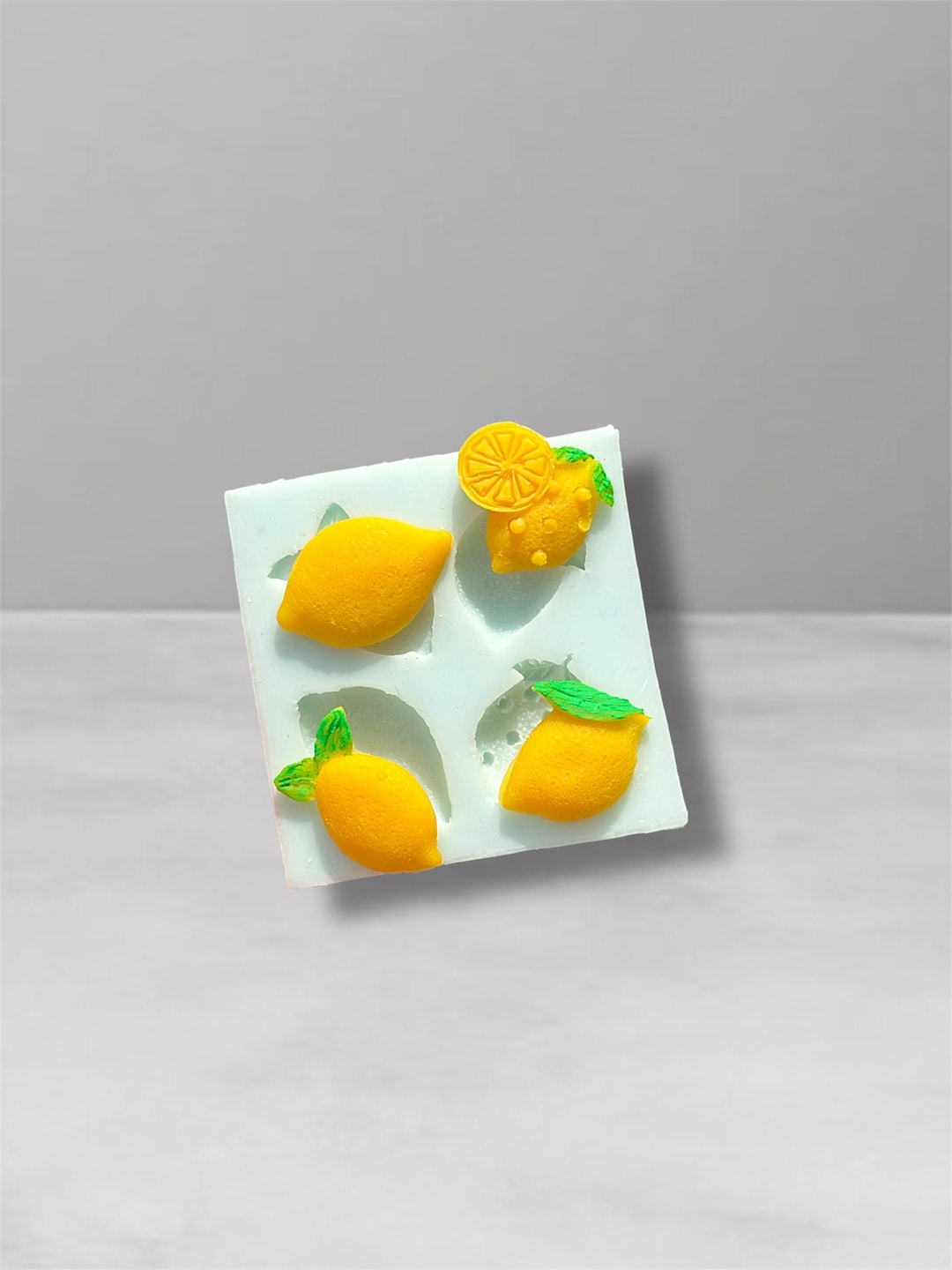 Mini Lemon Silicone Mold – Fruit Mold for Candles, Soap, Resin, Plaster ...