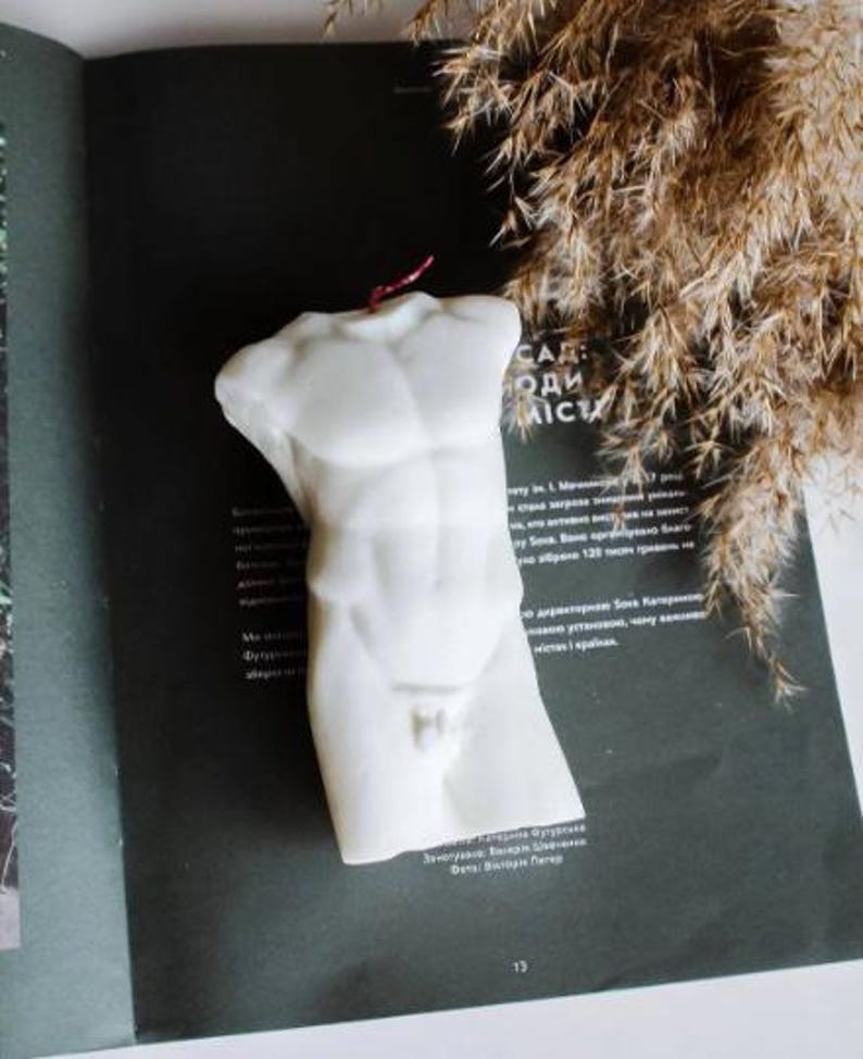 2 Sizes Male Body Mold, Men Body Mold, Candle Mold, Torso Candle Mold ...