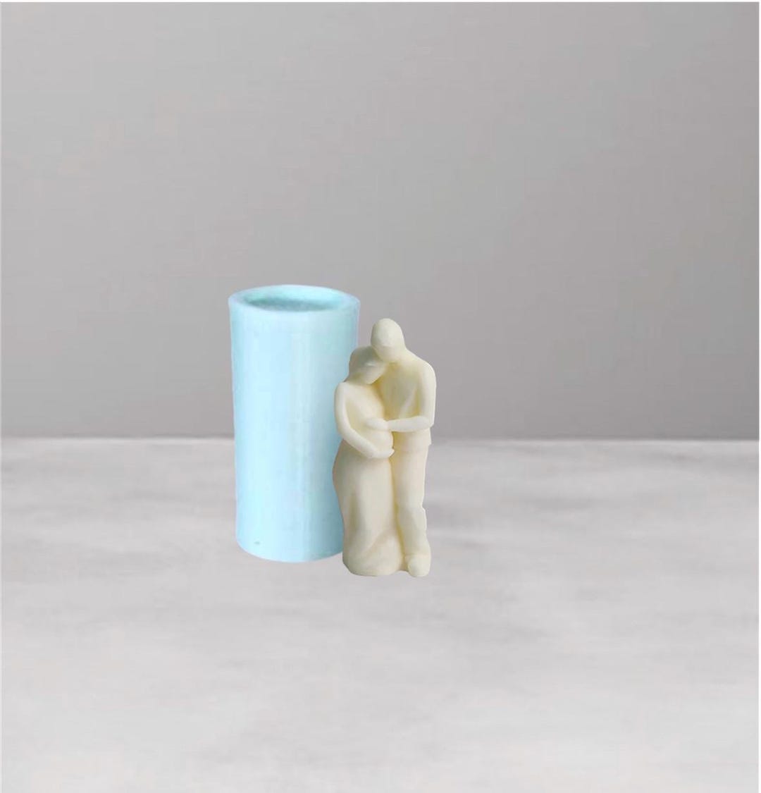 Pregnant Couple Silicone Mold Torque Candle Mould Pregnant Women Candle ...